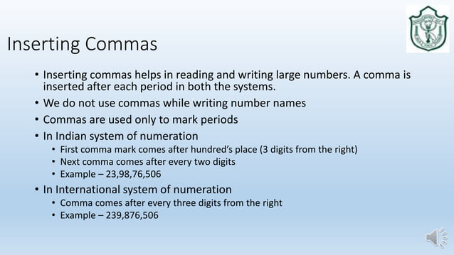 Mathematics (Class VI) Day 1 chapter 1 Know our numbers | PPSX