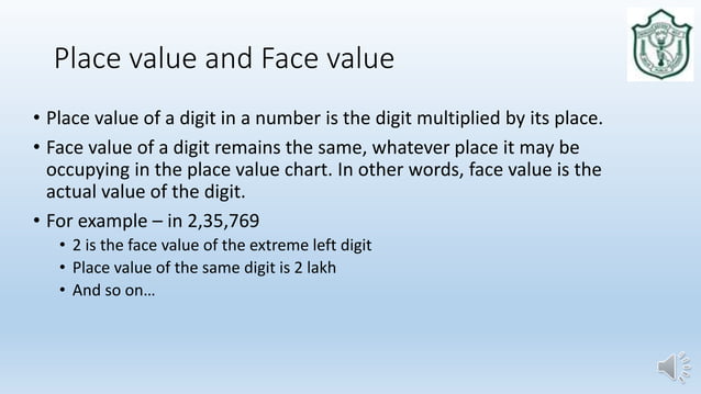 Mathematics (Class VI) Day 1 chapter 1 Know our numbers | PPSX