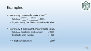 Mathematics (Class VI) Day 1 chapter 1 Know our numbers | PPSX