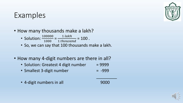 Mathematics (Class VI) Day 1 chapter 1 Know our numbers | PPSX