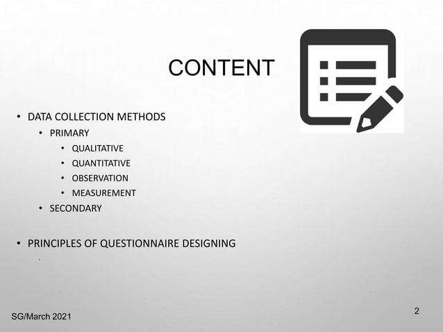 Day1 data collection and scales v2 | PPT