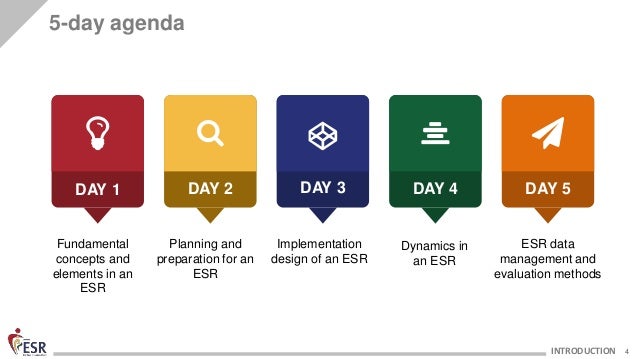 DAY 1 ESR Professional Development Training : Basic concepts and ele…