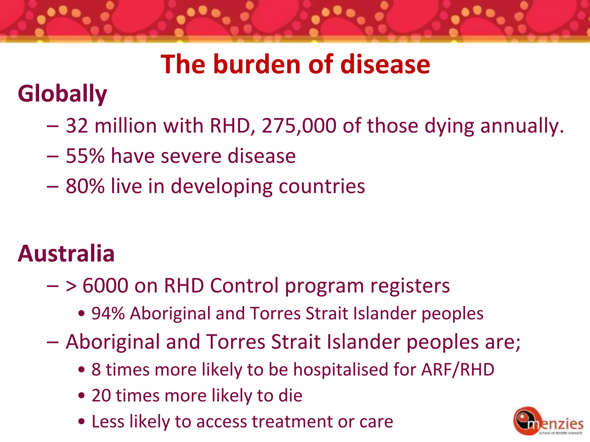 Rheumatic Heart Disease Australia TableTop Session | PPTX