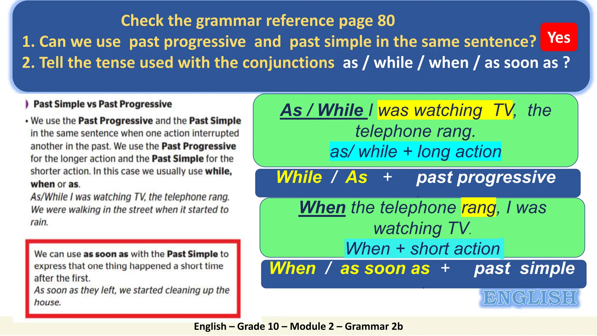 Day 1 Grammar 2B- Past progressive Vs Past simple.ppt