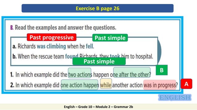 Day 1 Grammar 2B- Past progressive Vs Past simple.ppt