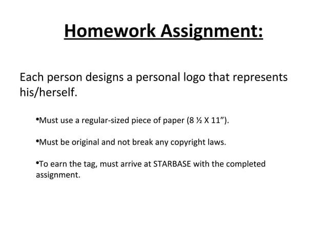 Day 1 homework logo | PPT