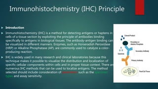 Day1 ihc principle of immunohistochemistry | PPTX