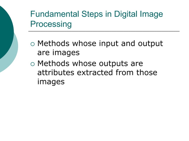 Introduction to DIGITAL IMAGE PROCESSING - DAY 1 | PPT