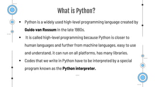 Day 1 Introduction to Python.pptx