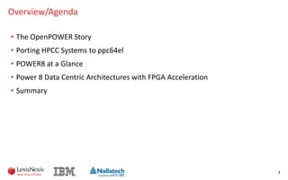OpenPOWER Acceleration of HPCC Systems | PPT