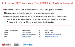 OpenPOWER Acceleration of HPCC Systems | PPT