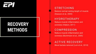 Recovery Methods in Sport | PDF