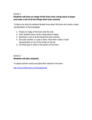 Day 1 lesson plan introduction | PDF