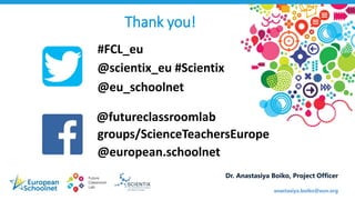 Interdisciplinary learning at the Future Classroom Lab - Anastasiya ...