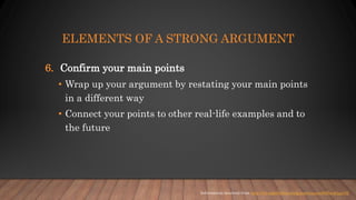 Developing A Strong Argument | PPTX