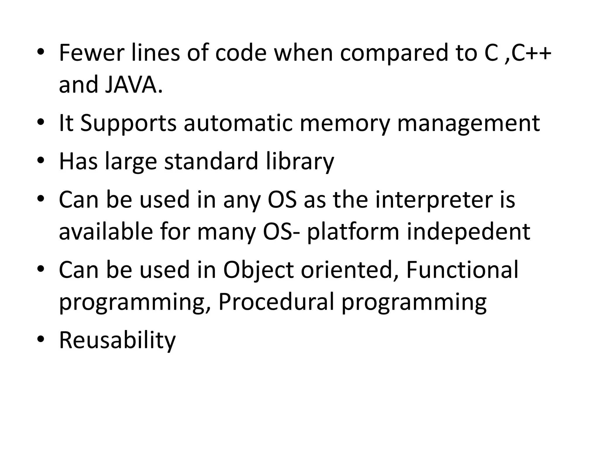 Python Programming | PPT | Free Download