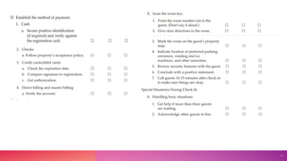 front desk training | PDF