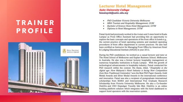 front desk training | PDF