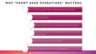 front desk training | PDF
