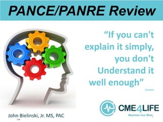 CME4Life's Initial PANCE/PANRE Review Slides | PPT