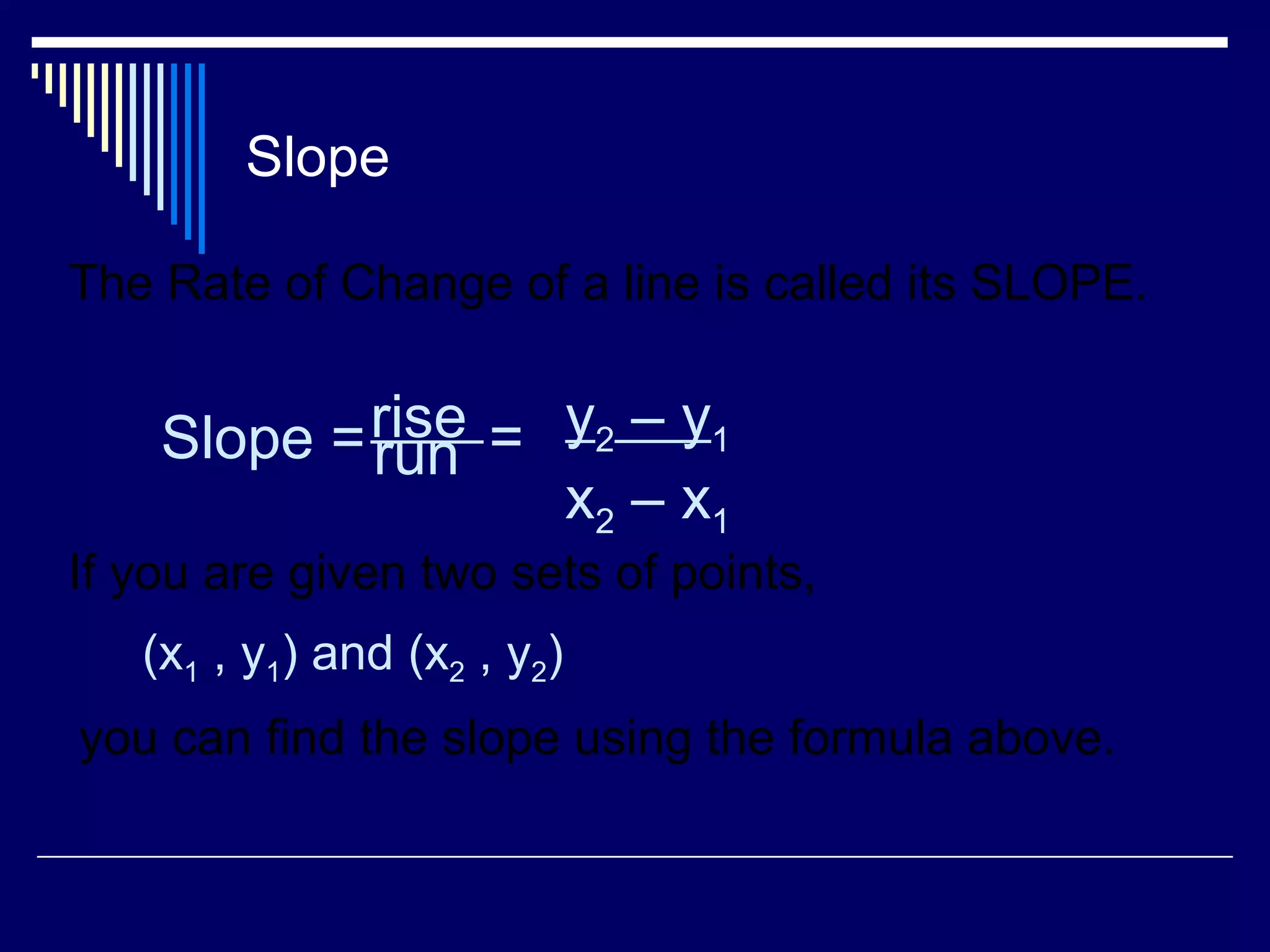 TechMathI - Rate of change and slope | PPT | Physics | Science