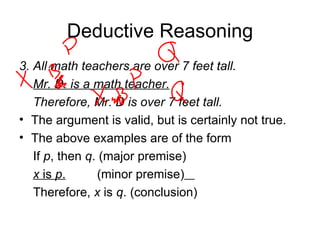 1st Test - Reasoning And Patterns | PPT