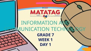 Sample ppt For ICT DAY ON GRADE 7 quarter 1 | PPTX