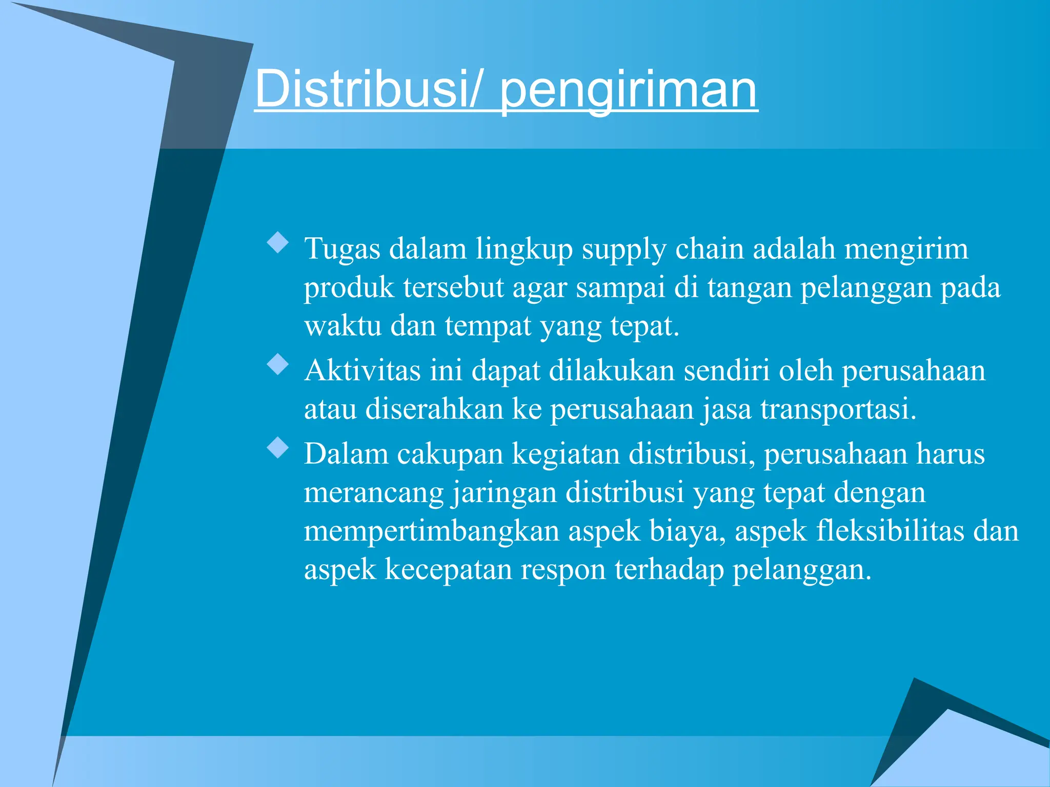 prinsip-prinsip supply chain SCM pada perusahaan manufaktur | PPTX