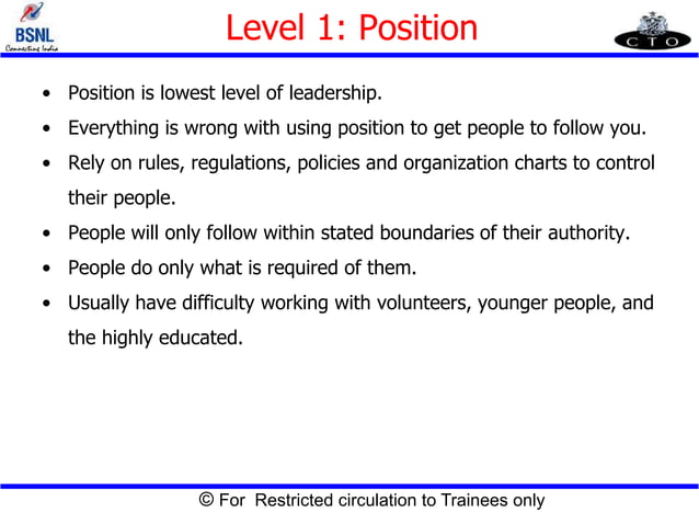 Levels of Leadership.pptx | Free Download