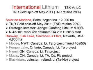 The changing face of lithium availability | PPTX | Commodities | Economy