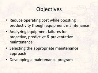 Reliability Maintenance Engineering 1 - 2 Max Benefits | PPT
