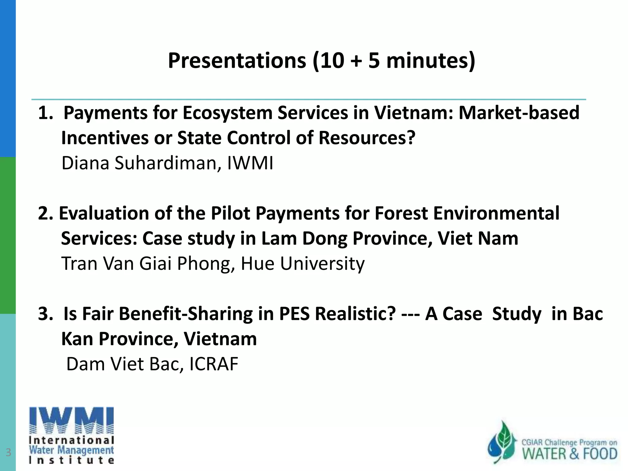 Day 1 session 3 overview & agenda | PPT