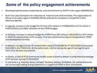 Day 1 session 3 strengthening policy engagement in imcha ppd | PPTX
