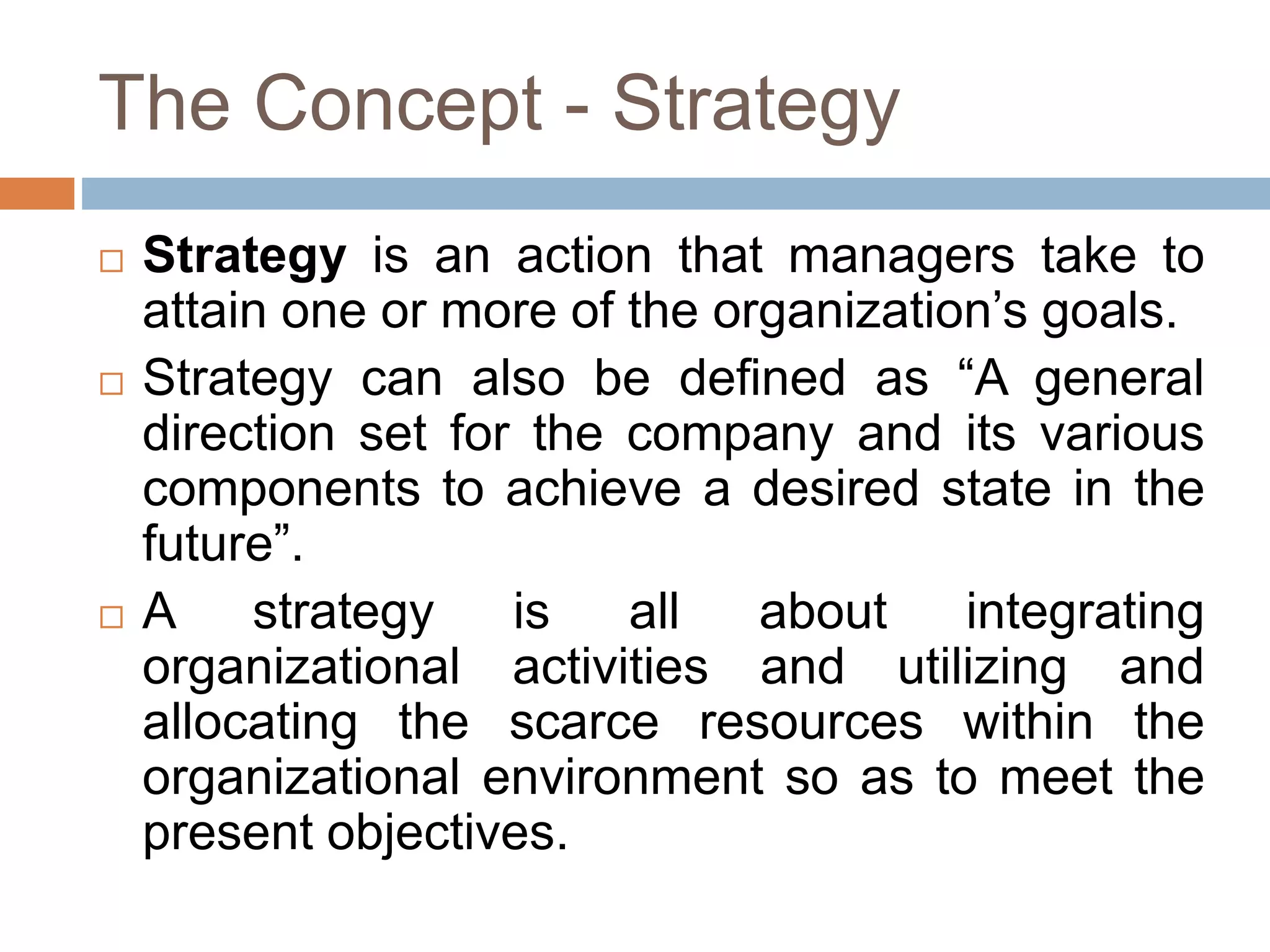 Advanced Strategic Management - Introduction | PPT