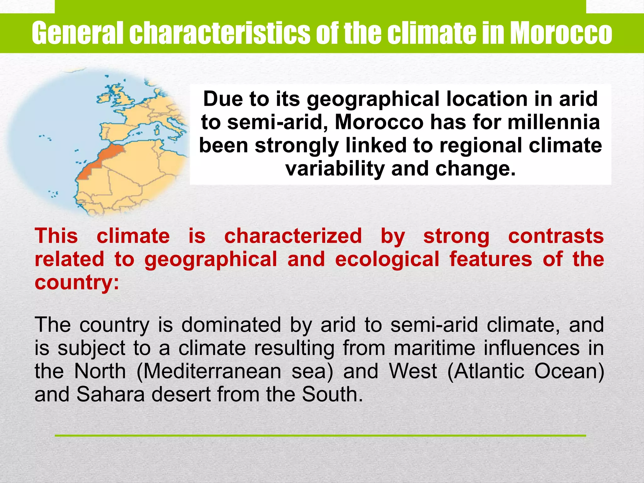 Impact of climate change on Moroccan agriculture | PDF