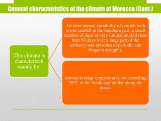 Impact of climate change on Moroccan agriculture | PPT