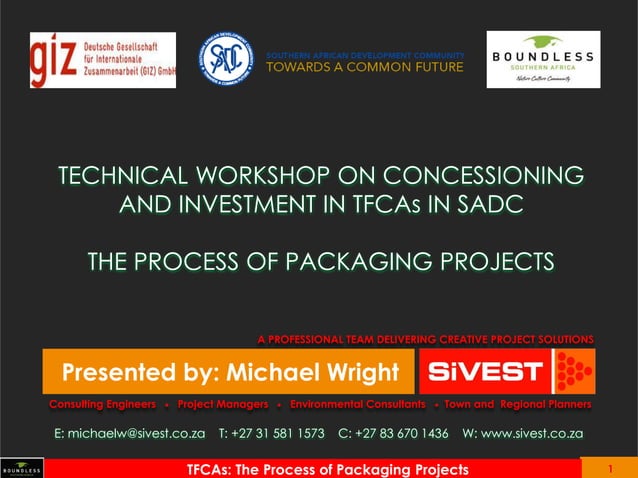 Day 1 the process of packaging projects michael wright_sivest | PPT