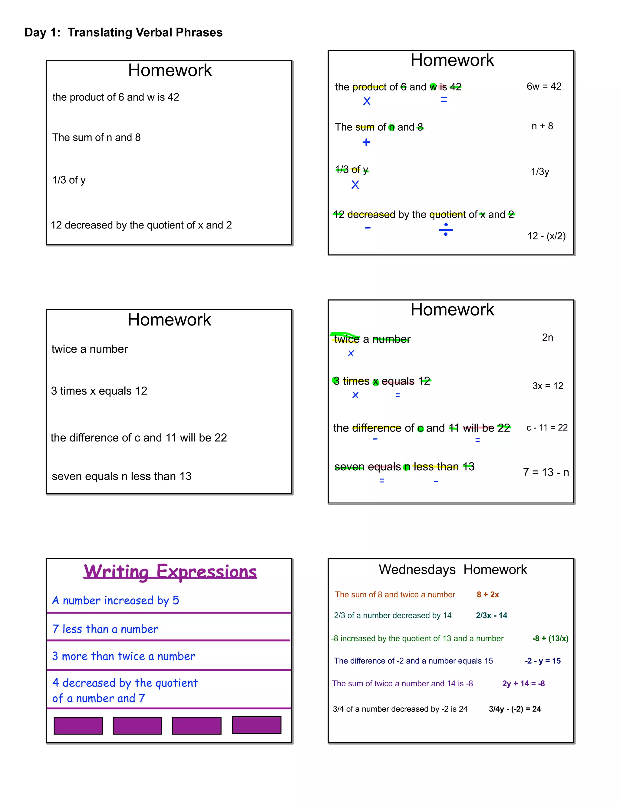 Day1 translating verbal_phrases | PDF