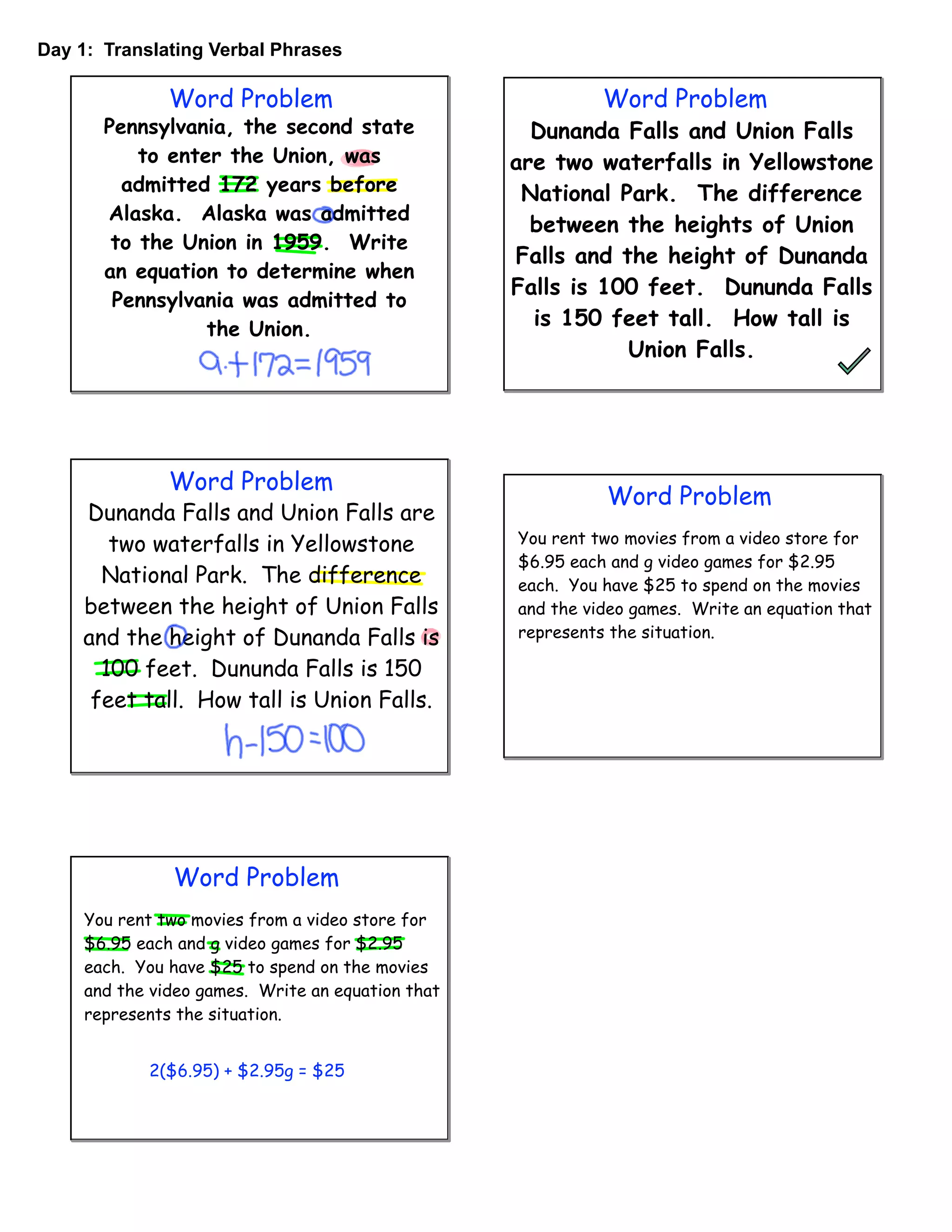 Day1 translating verbal_phrases | PDF