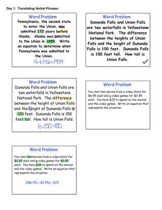 Day1 translating verbal_phrases | PDF