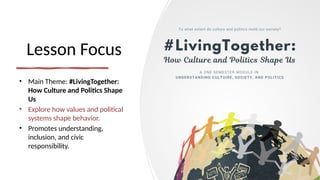 nATURE of Understanding Culture, Society, and Politics | PPTX