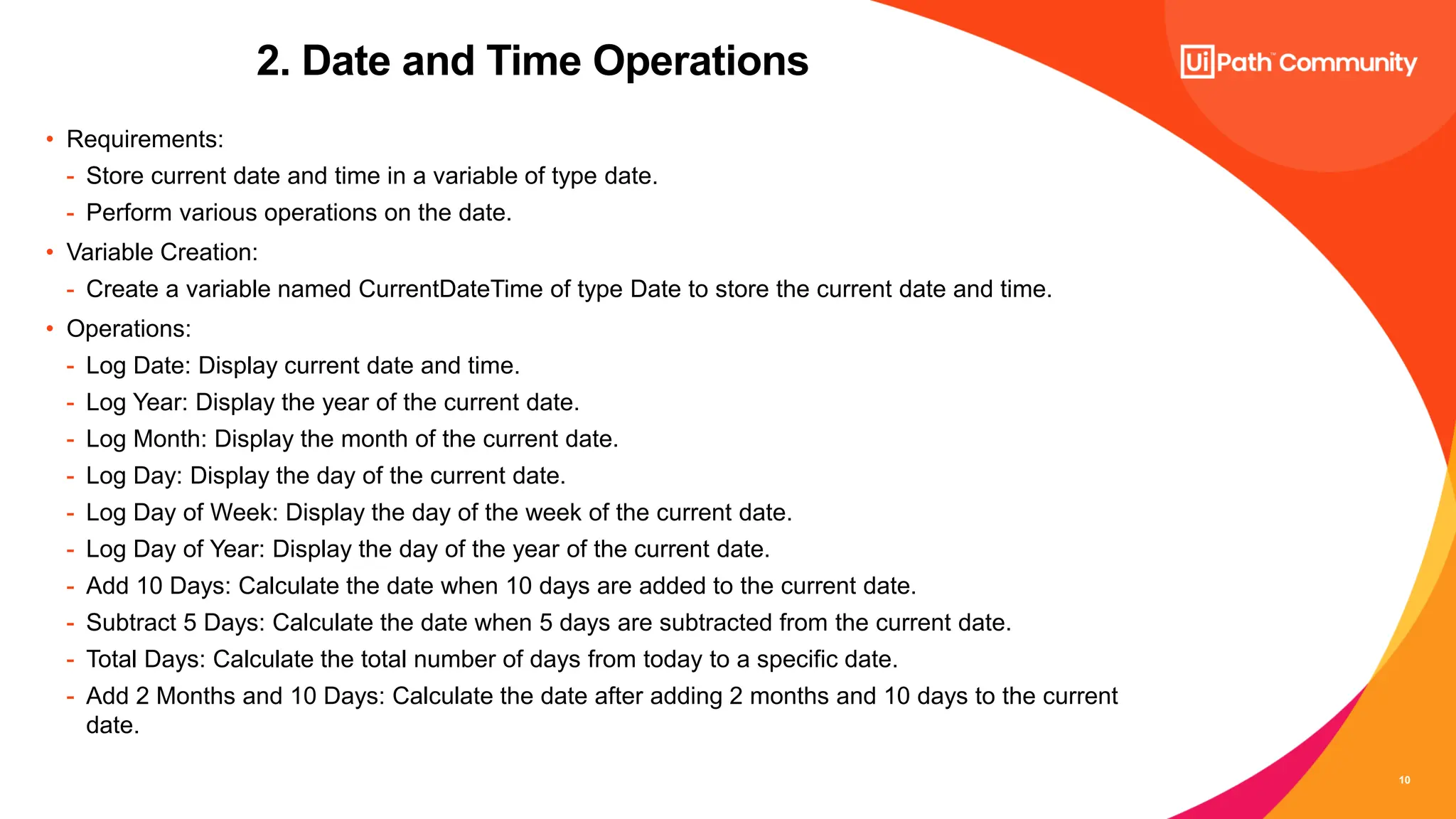UiPath Studio Web workshop series - Day 1 | PPTX