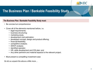 Day 1 what makes a project bankable idc_martin potgieter | PPT