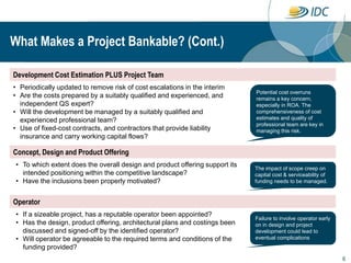 Day 1 what makes a project bankable idc_martin potgieter | PPT