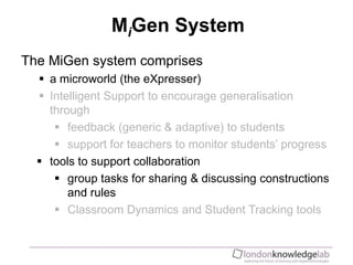 An Intelligent Microworld as an Alternative Way to Learn Algebraic ...