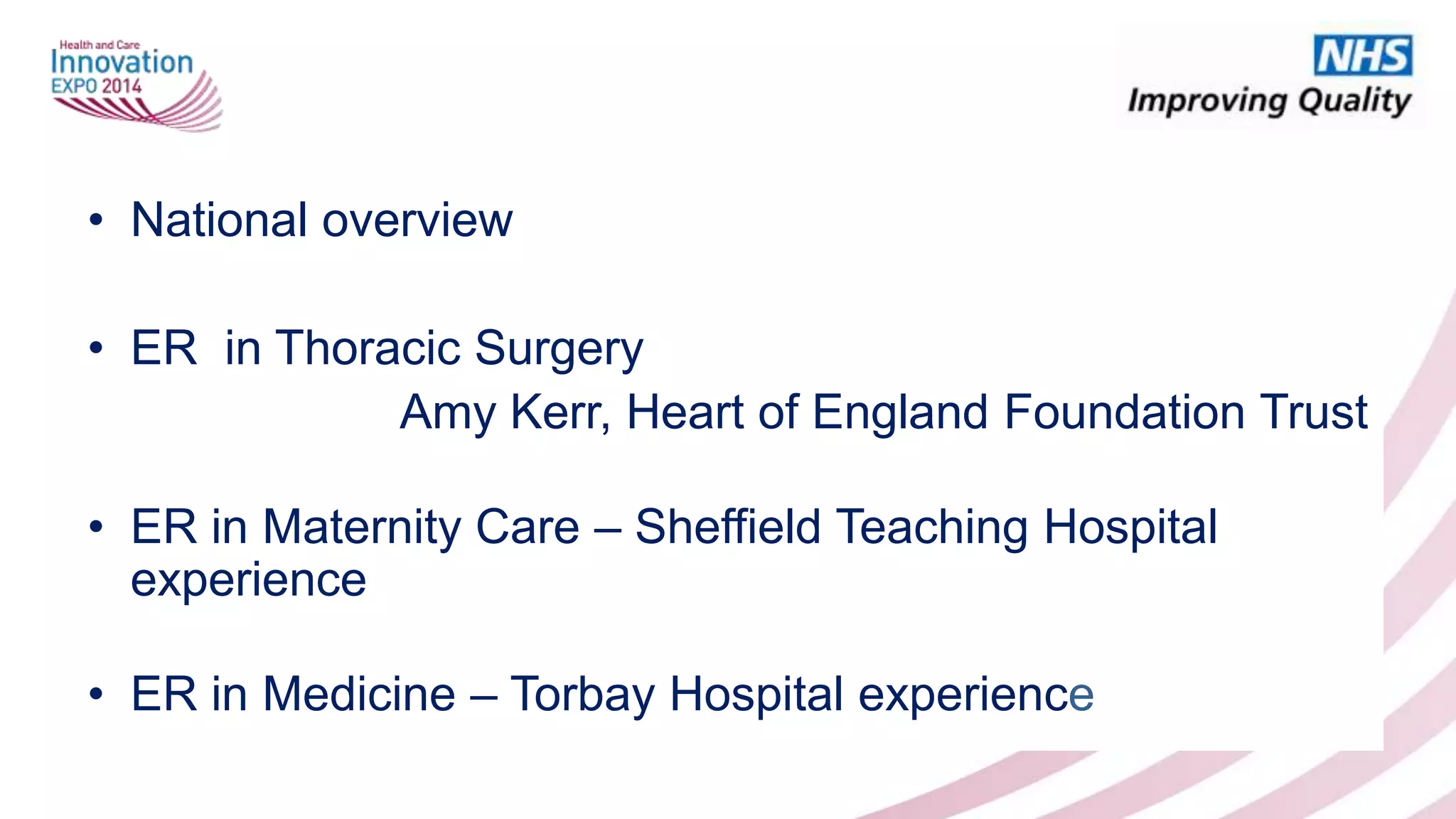 Enhanced recovery care pathways | PPTX | Physical Therapy | Wellness