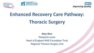Enhanced recovery care pathways | PPTX