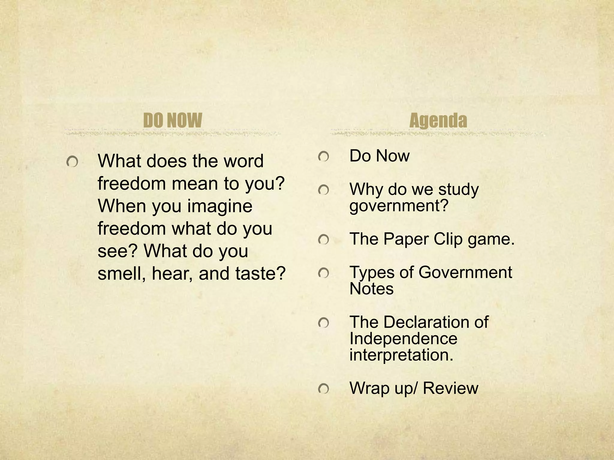 Day 2/ Types of Government Notes | PPTX