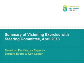 Day 2.2 - Summary of visioning exercise with steering committee | PPTX