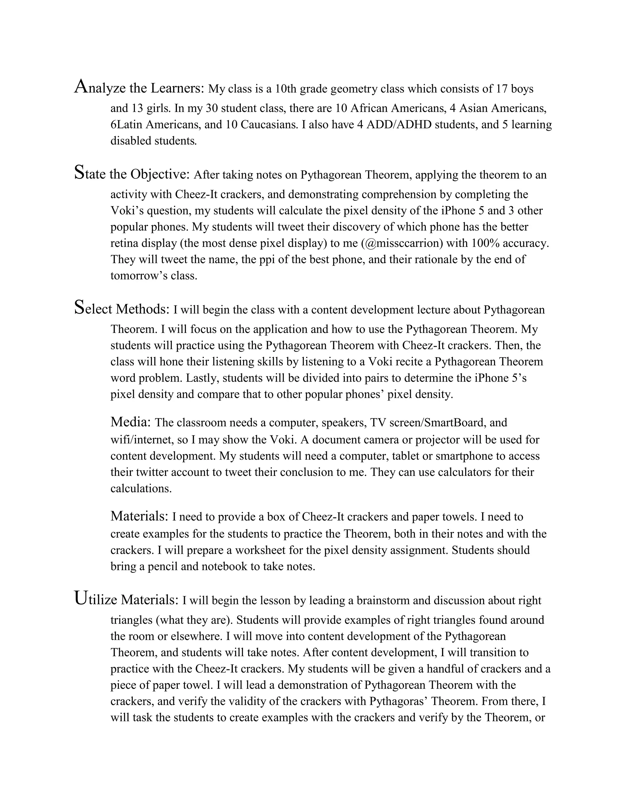 Day 2 Lesson Plan | PDF